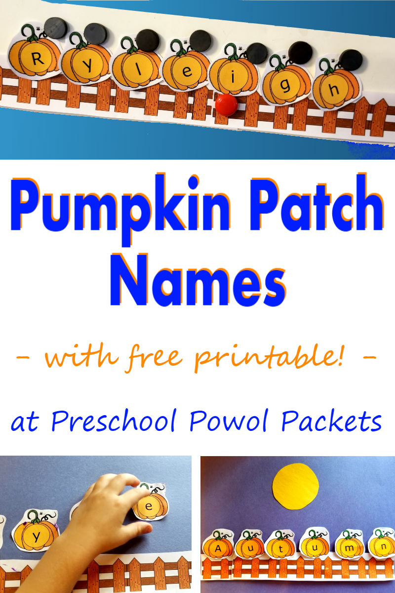 Preschool Name Activity With 5 Little Pumpkins | Preschool Powol Packets