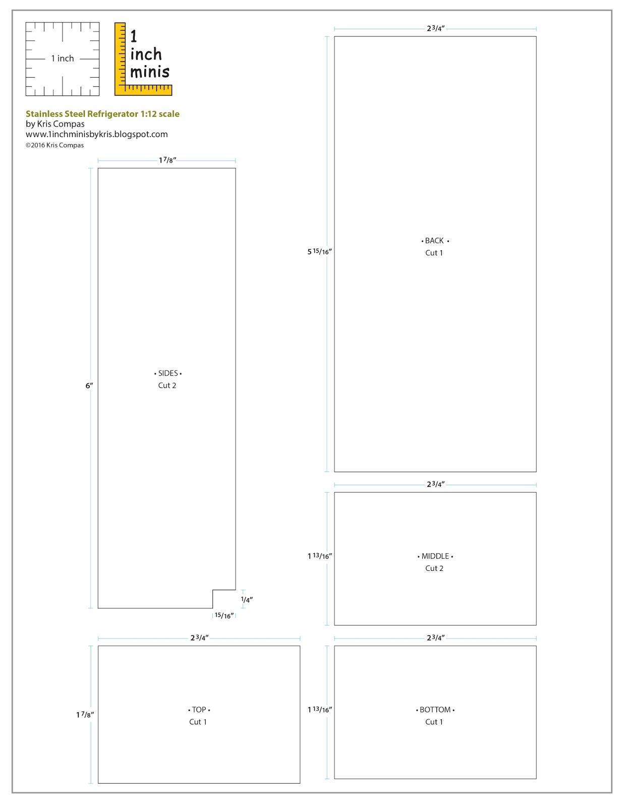Dollhouse Miniature Furniture - Tutorials | 1 inch minis: 1 INCH SCALE ...