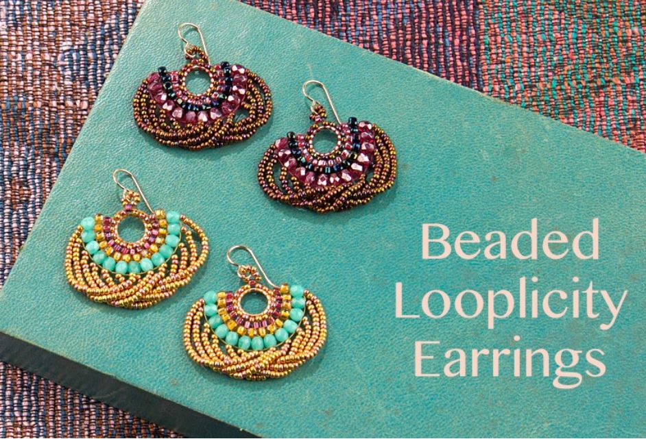 Multi-Looped Brick Stitch Beaded Earrings Tutorial / The Beading Gem