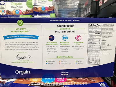 Orgain Clean Protein Shake (18 pack) | Costco Weekender