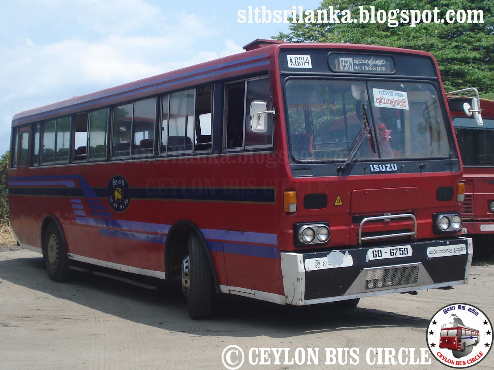 SL.T.B - ශ්‍රී ලං. ග. ම - இ.போ.ச : 60-6759 ISUZU ELR500 bus