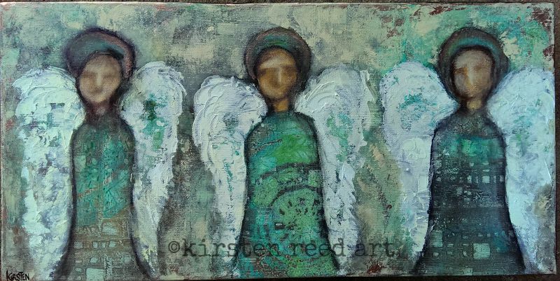 keystrokes & kaleidoscopes: Antiqued Angels with VerDay Paints ...