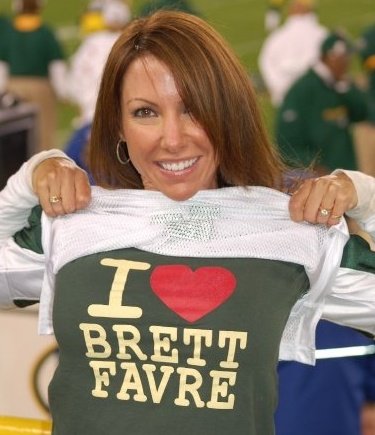 NFL and College Cheerleaders Photos: Brewers' Super Fan Front Row Amy