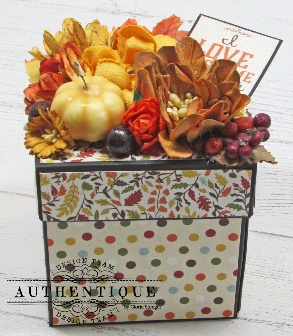 Scraps of Life: Fall-themed Mini Storage Box