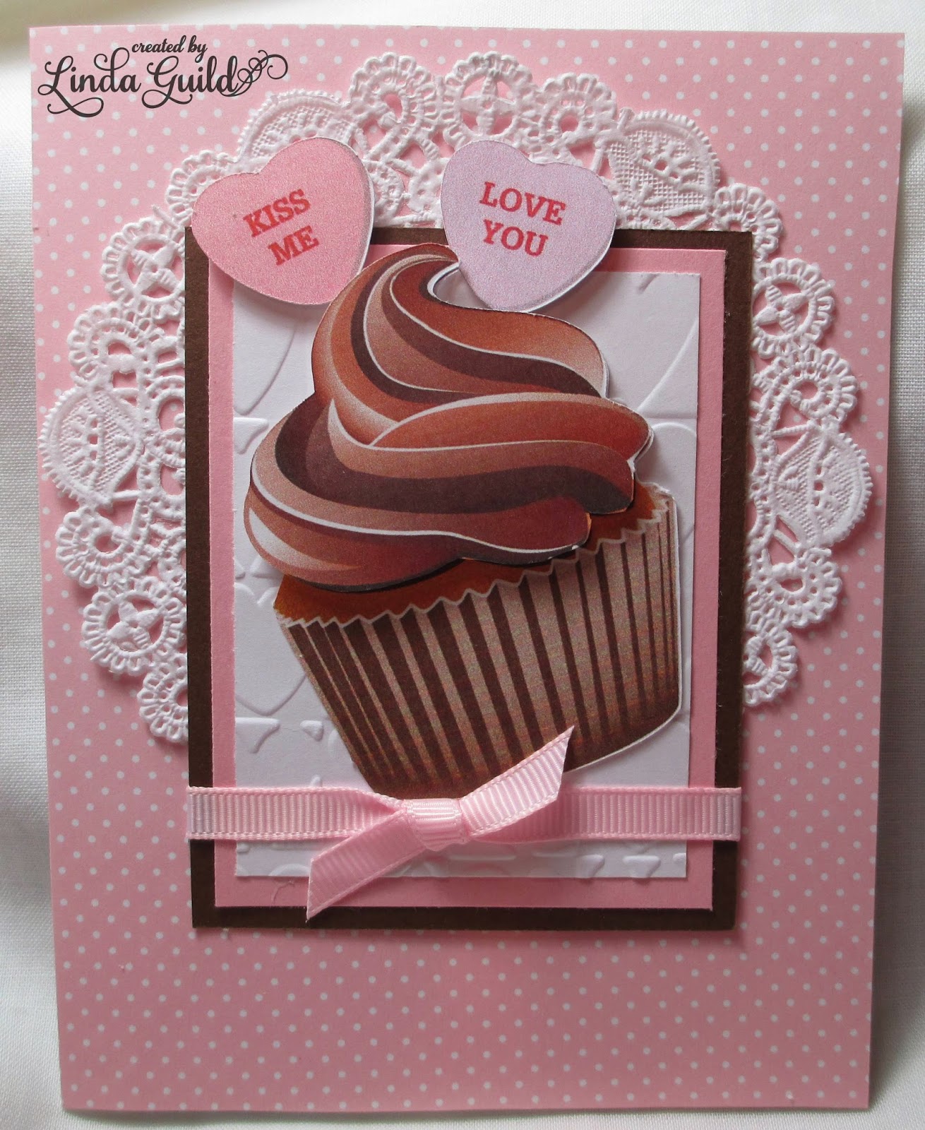 Nothin' Fancy: Candy Hearts and Cupcake Card