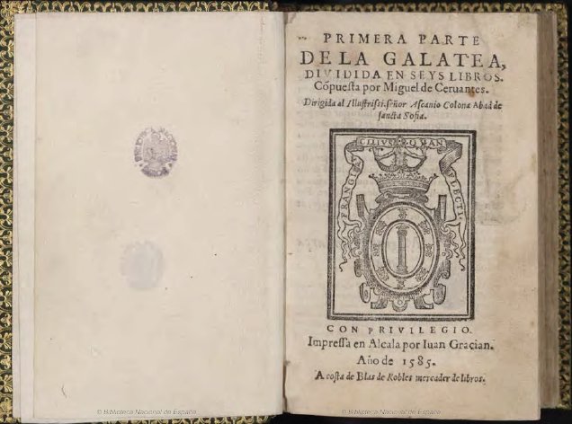 LITERATURA UNIVERSAL: CERVANTES, LA GALATEA