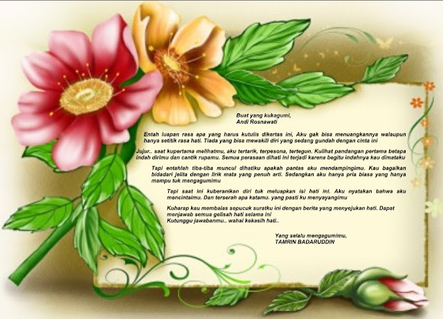 Contoh Surat Cinta Buat Pujaan Hati penuh Kreasi dalam Format Word ...