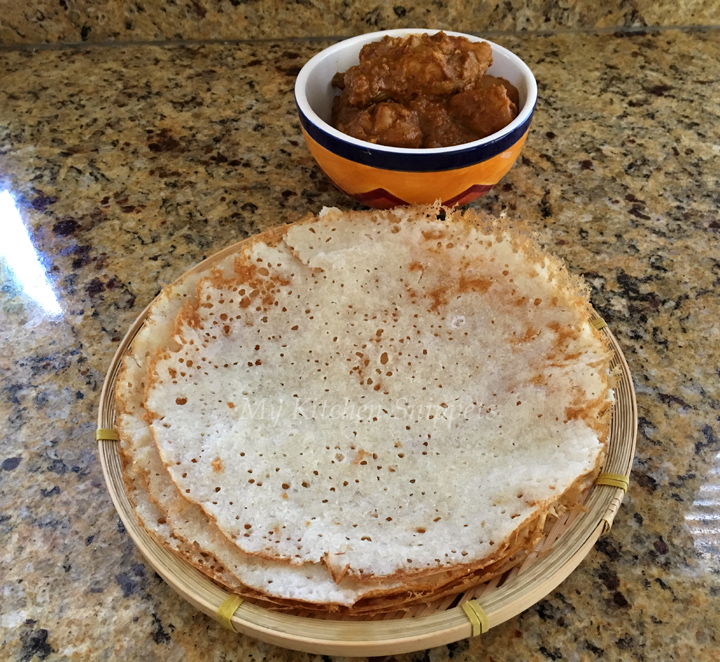 My Kitchen Snippets: Laced Rice Crepes/Appam