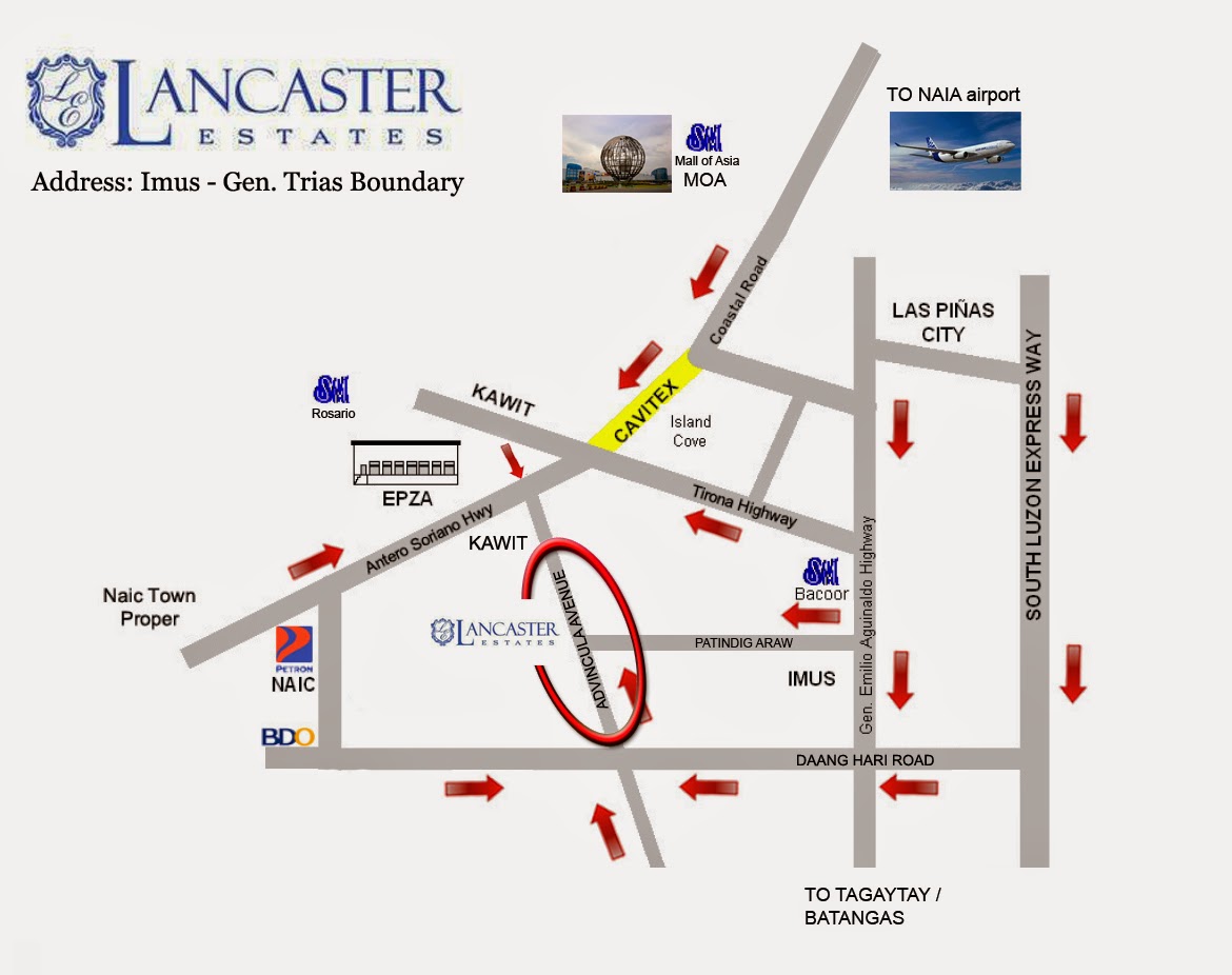 LOCATION MAP - Subdivision Plan | Lancaster New City Cavite Phils.