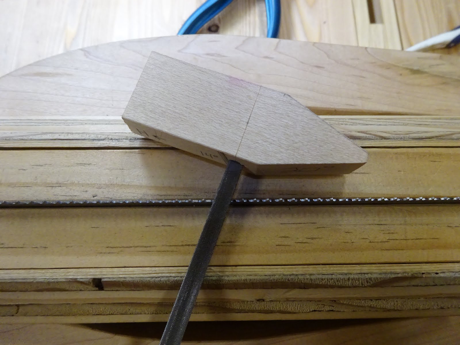 Woodworking in a Tiny Shop: The Saw Sharpening Rake and Fleam Angle Jig