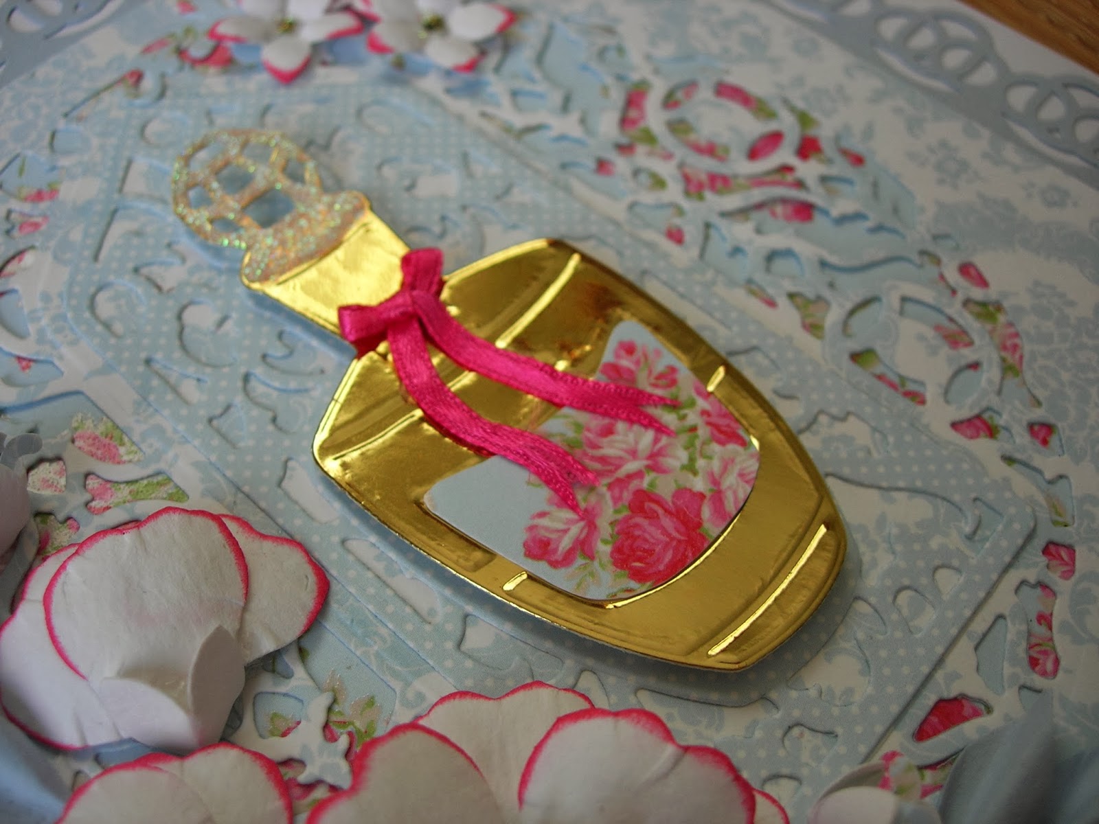 A Passion For Cards: Perfume bottle card