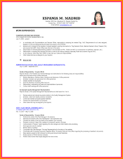 sample resume format for ojt students - philippin news collections