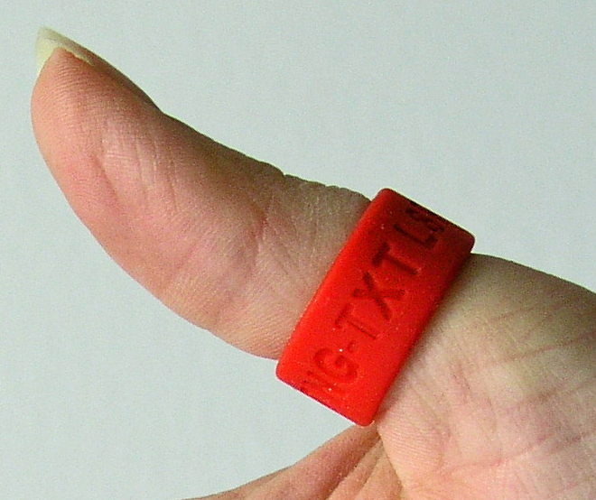 Thumb Bands Texting- Stock or Custom Colors No Texting as low as $0.15 ...