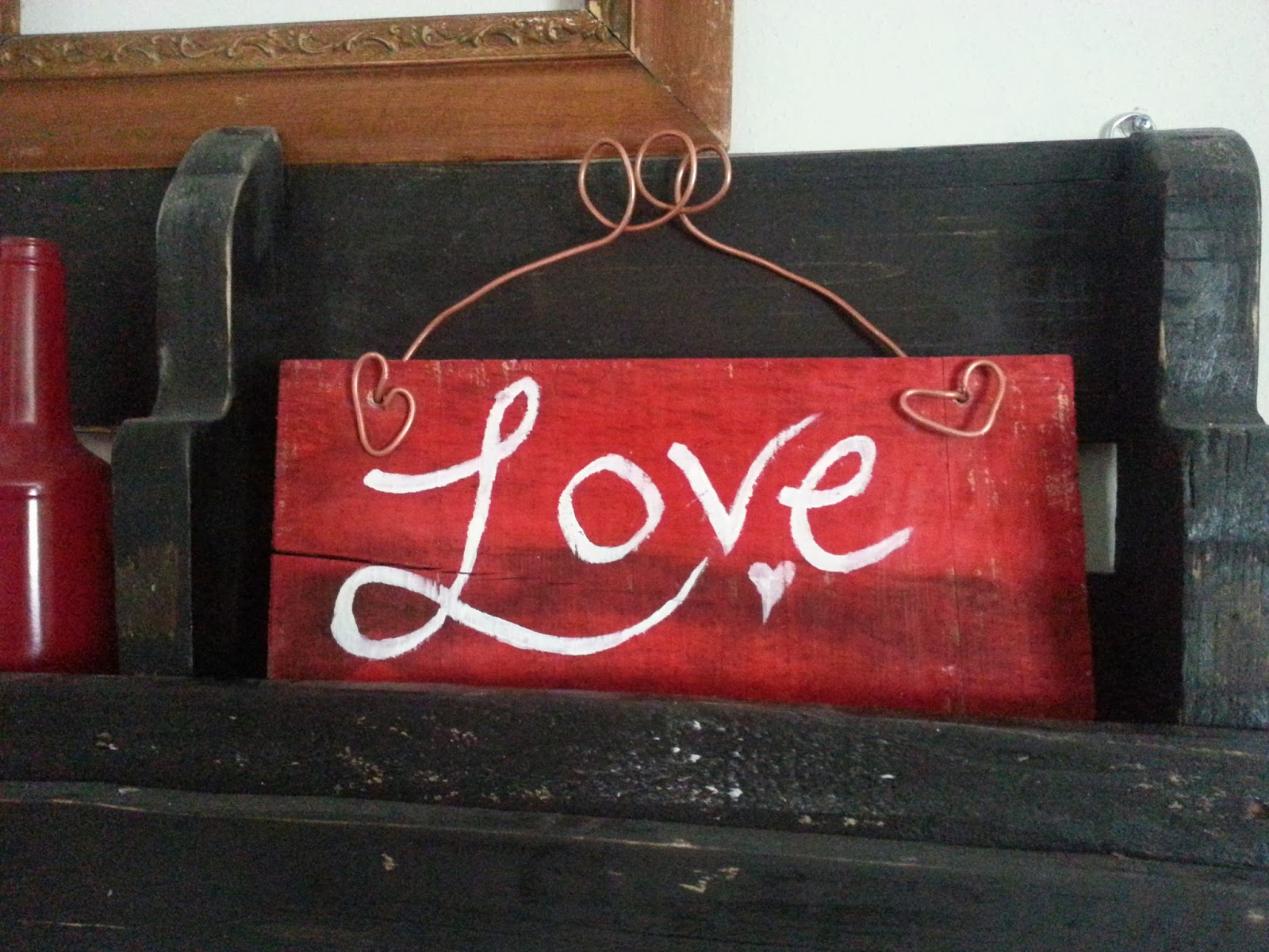 Freckles 'n' Family: Rustic Valentines Wood Sign