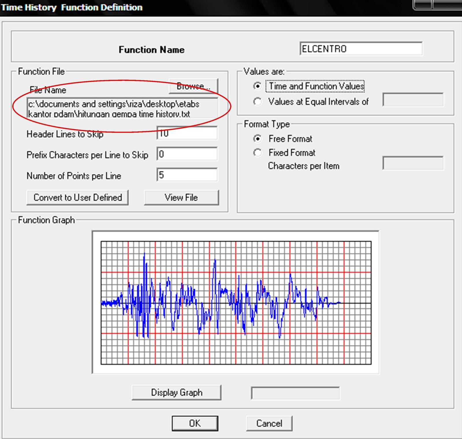 Perhitungan Struktur Analisis Gempa Dinamik Time History dengan ETABS ...