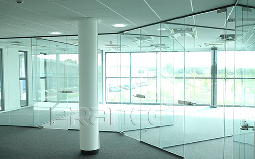 glass partition: Fireproof new hotel lobby Single Glass Partition