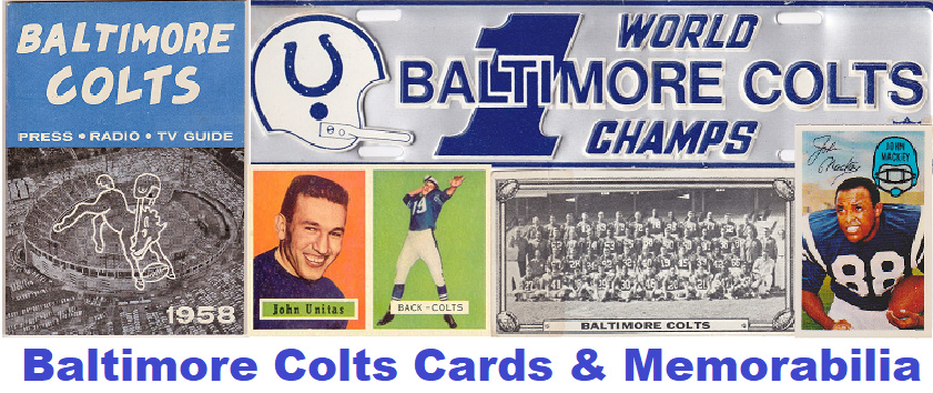 Baltimore Colts Cards & Memorabilia