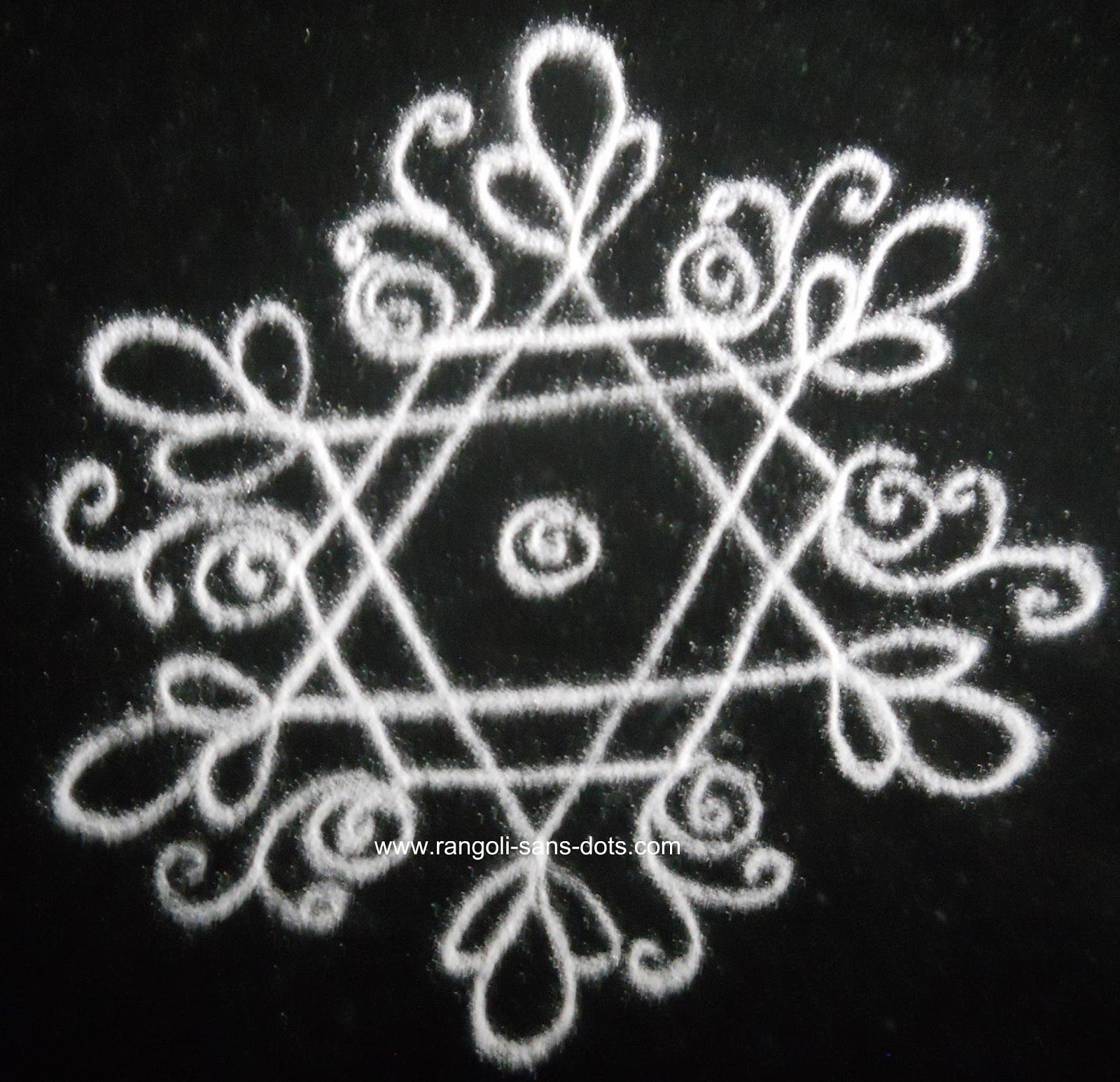 Easy rangoli for beginners 2
