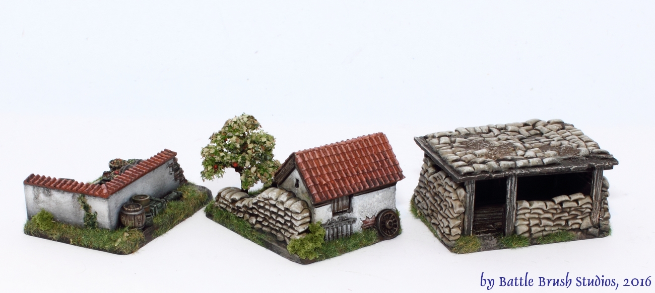 Battle Brush Studios: Showcase: 15mm WW2 Scenery/Jump-Off Points