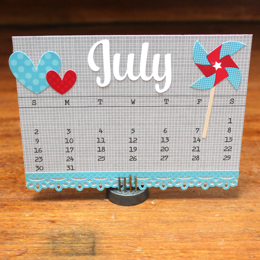 Doodlebug Design Inc Blog: Calendar Challenge: Fun 3D Calendar with Kathy
