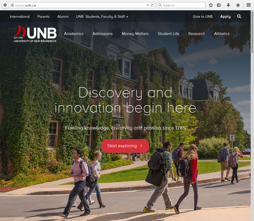 Accesing D2L UNB: Login