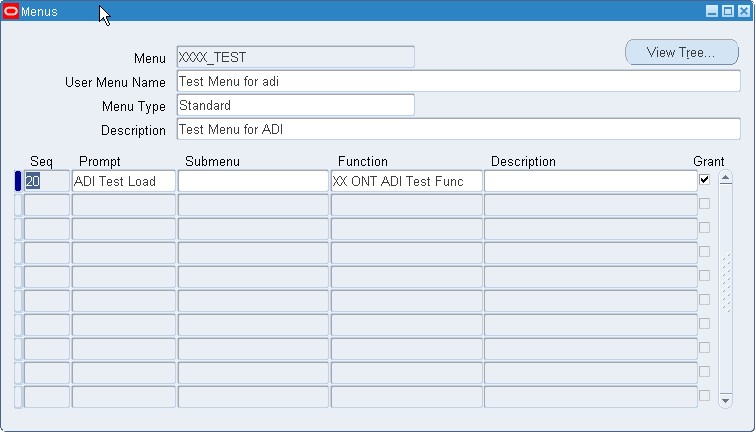 Oracle Applications: Export data from Excel to Table using custom Web ADI Integrator