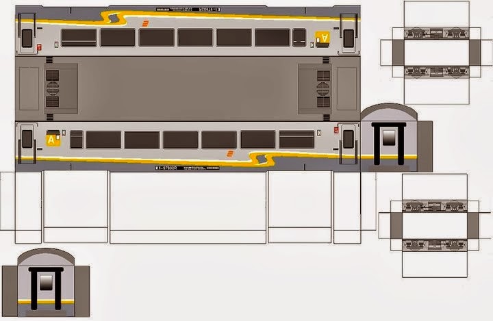 paper craft kereta api indonesia: Paper Craft kereta api indonesia