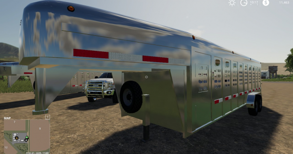 FS19 livestock trailer converted from FS17 - FS 19 & 22 USA Mods Collection