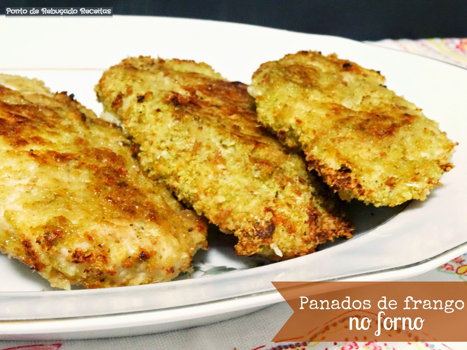 Ponto de Rebuçado Receitas: Panados de frango no forno