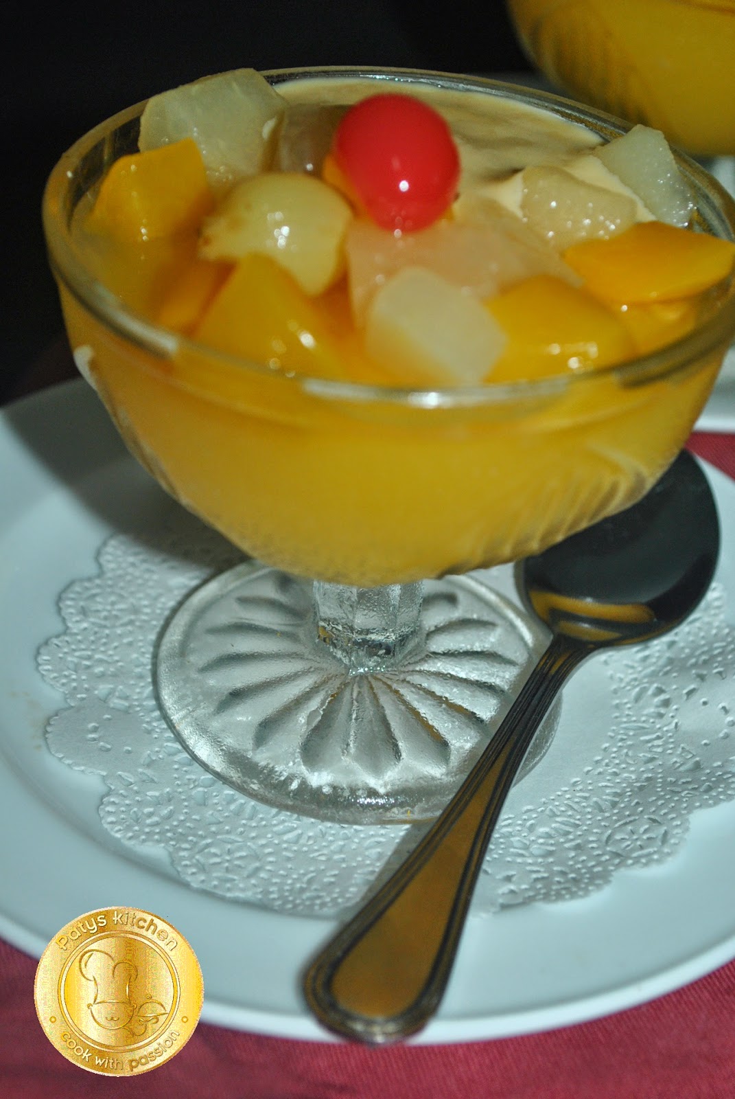 PATYSKITCHEN: CUSTARD COCKTAIL PUDDING WITH VANILLA SAUCE