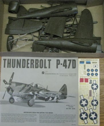 Antiques Texas City: Thunderbolt P-47D 1/48 Monogram 6838 model ...