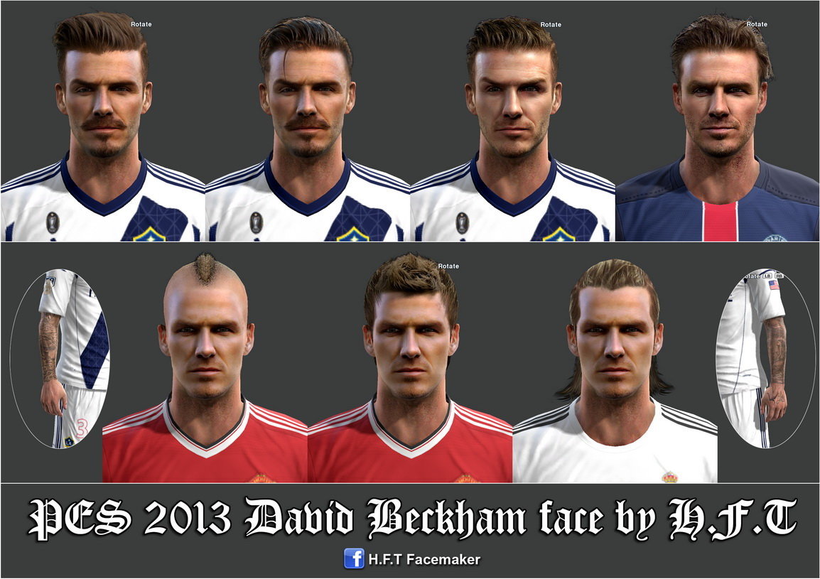 Facepack David Beckham PES 2013 | PESWORDS