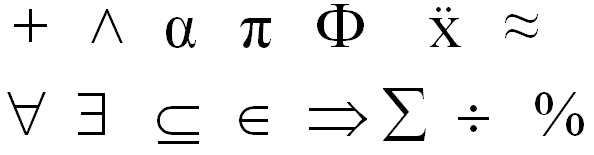 Signos de matemática - Imagui