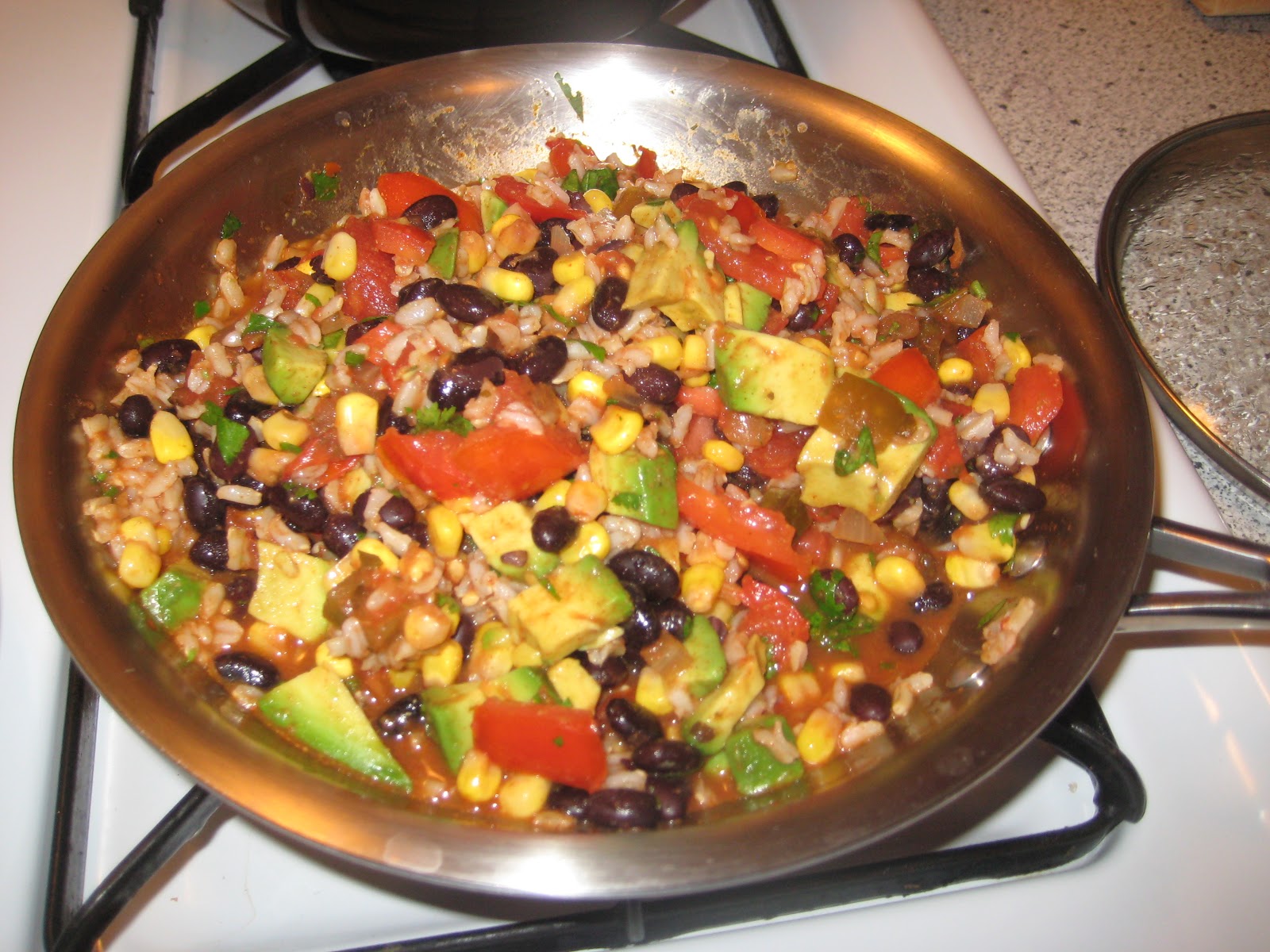 Eat, Decorate, Love.: Brown Rice with Black Beans & Salsa