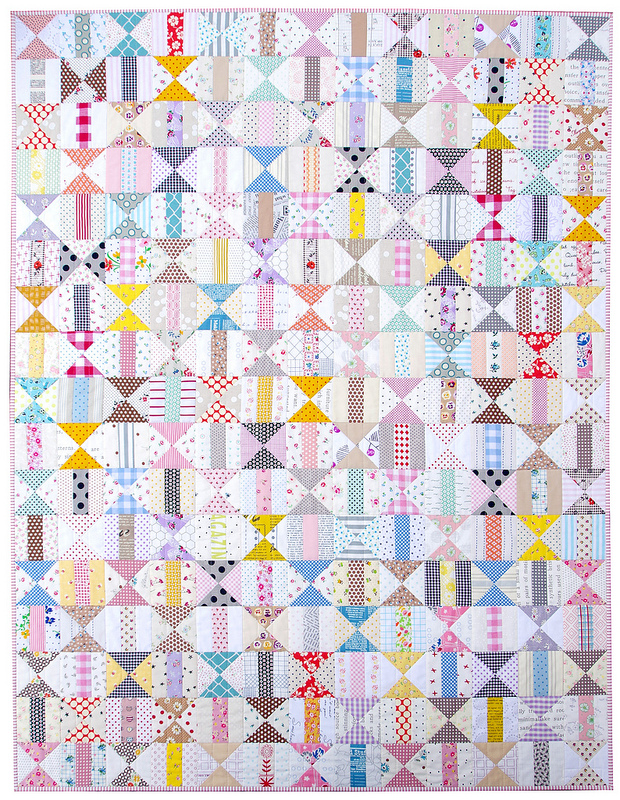 Two Block Patchwork Quilt - The Finished Quilt | Red Pepper Quilts ...