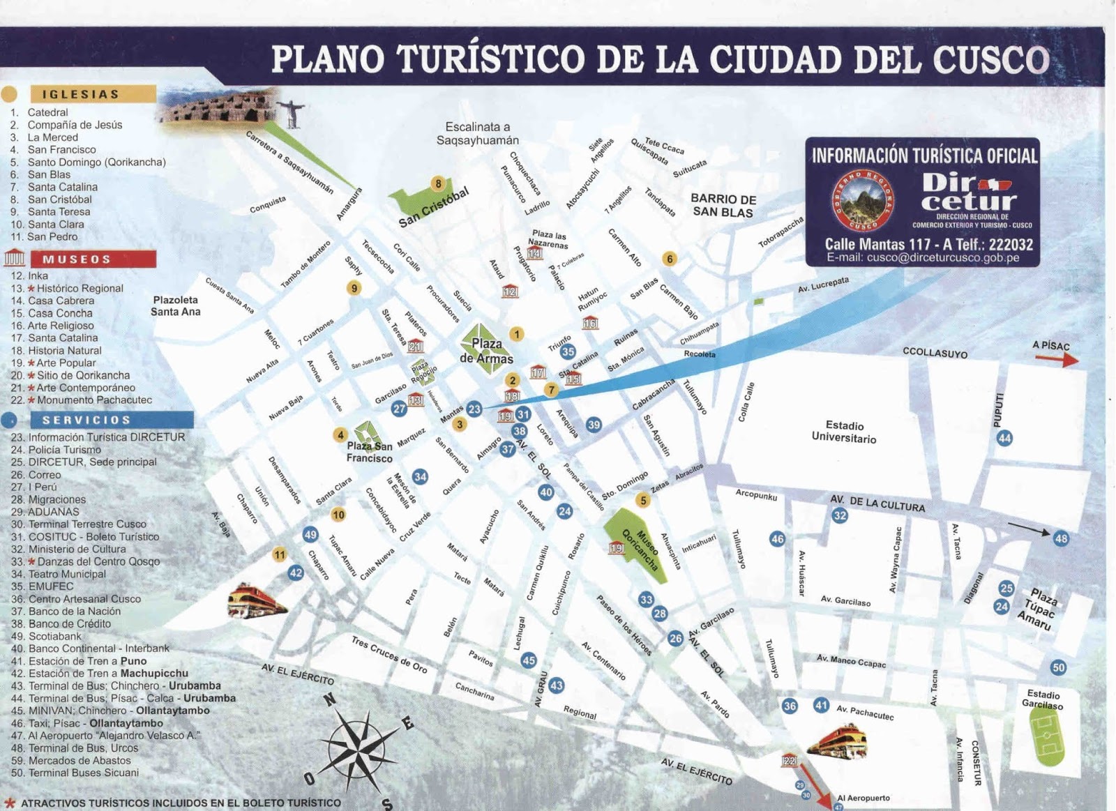guia Cusco Peru: Imagenes : Plano Turistico de la Ciudad del Cusco ...