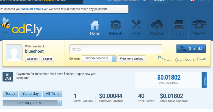 Cara Menggunakan adfly