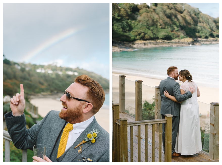 Real Sunshine-Yellow Themed Cornish Wedding: Gary & Lian - Portrait ...