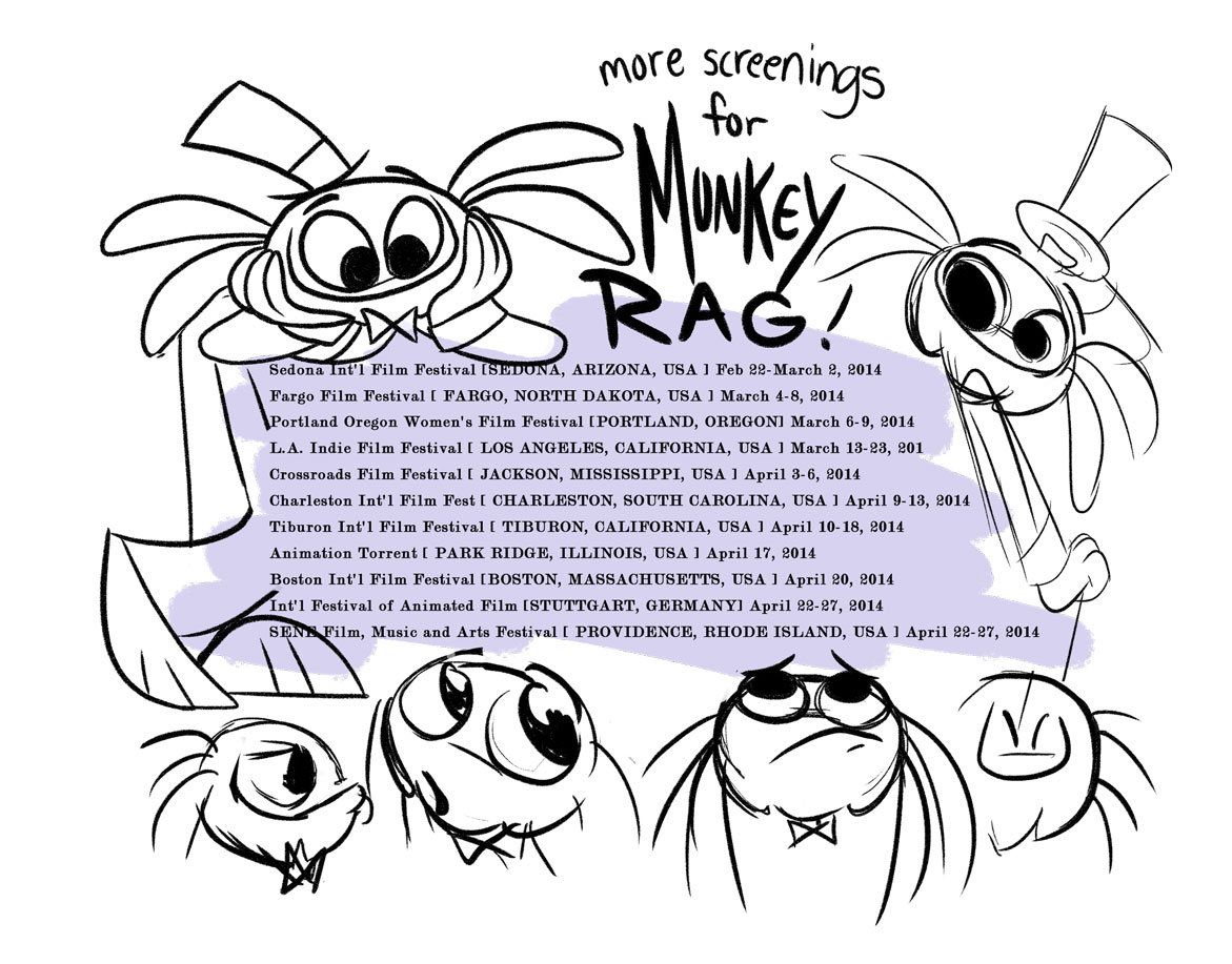 Joanna Davidovich's Art & Animation Blog: More Monkey Rag Screenings!