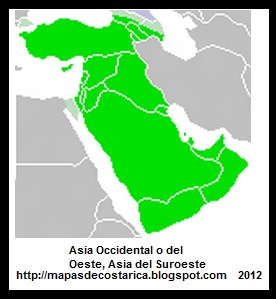 MAPAS DE: ASIA DEL OESTE o ASIA OCCIDENTAL