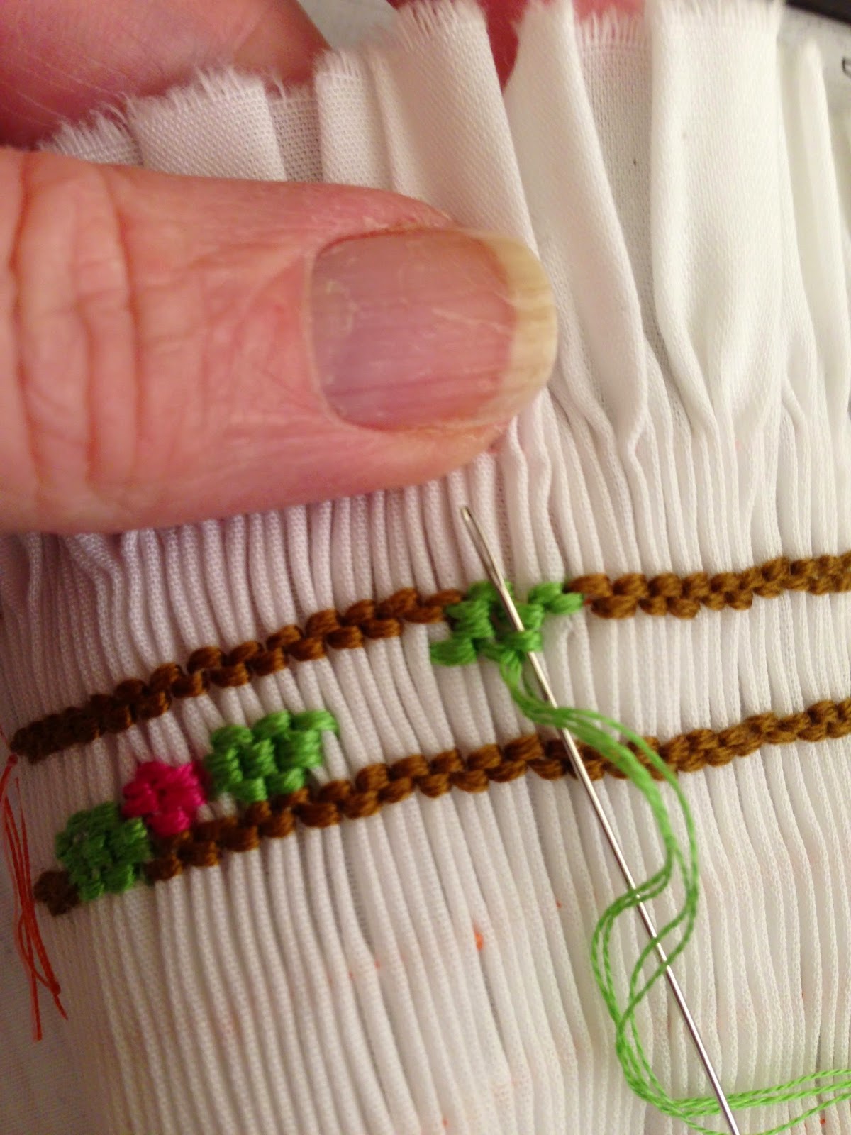 Ney Ney's Nest: Picture Smocking Tutorial-Part 2