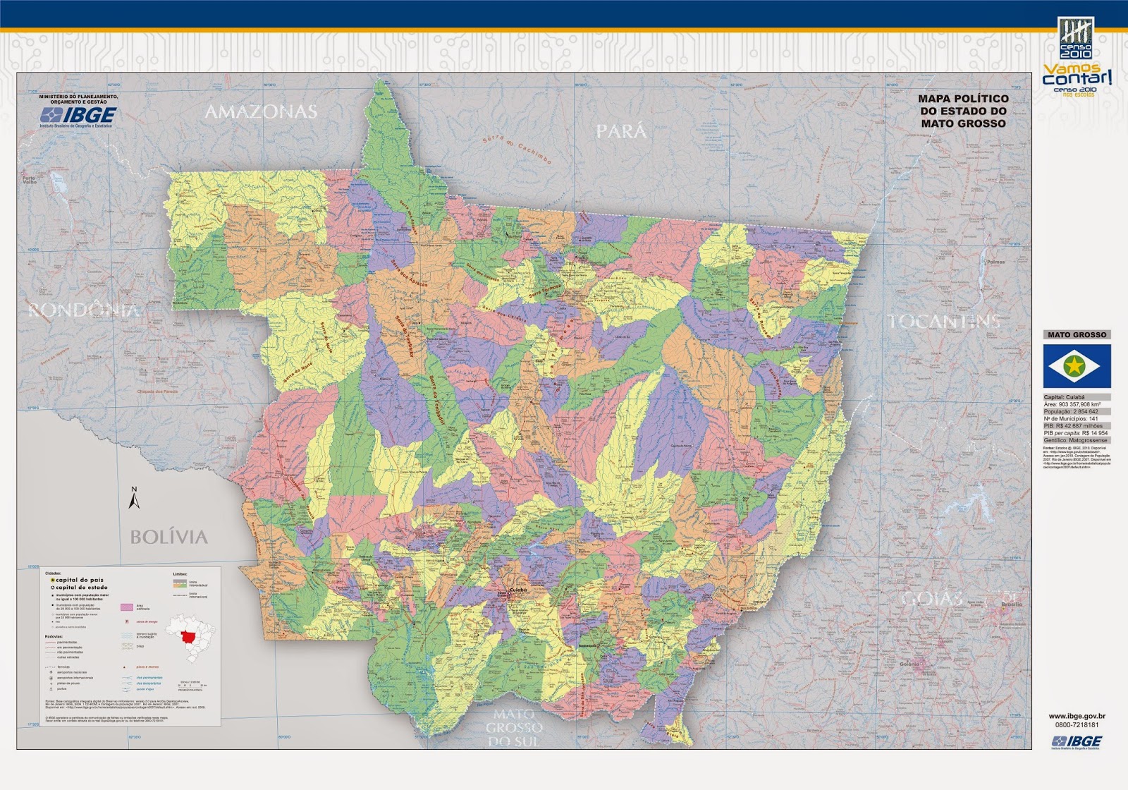 Mapas do Brasil e dos Estados Brasileiros (IBGE)