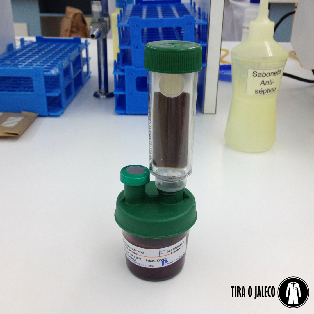 Hemocultura - Sistema Hemobac Trifásico (Probac do Brasil®) - Tira o Jaleco