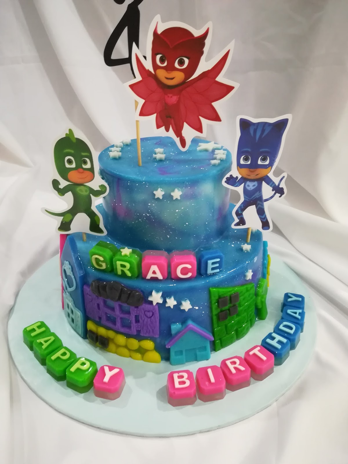 Jell Homestead: PJ masks Jelly Cake