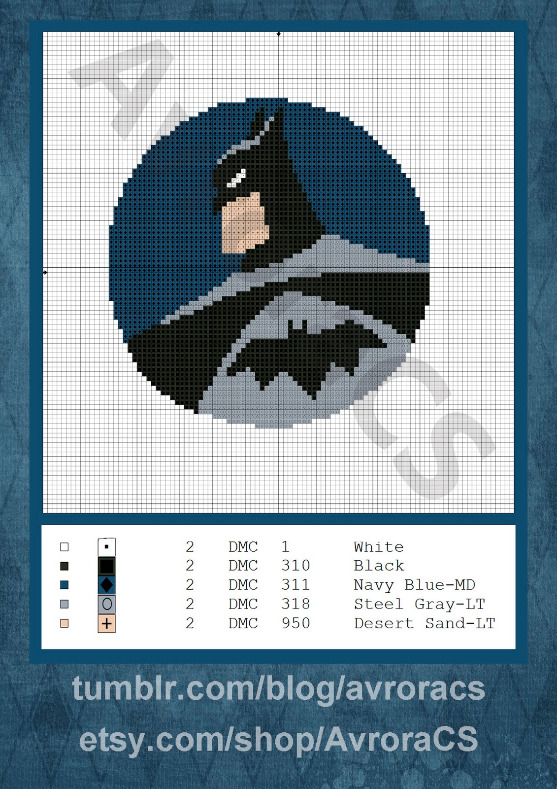 Batman Logo Cross Stitch Pattern Free - Cross Stitch Patterns