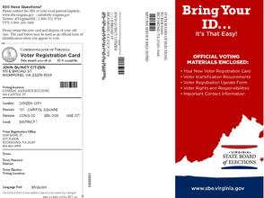 The Pocomoke Public Eye: Virginia Voter Registration Cards To Be Mailed
