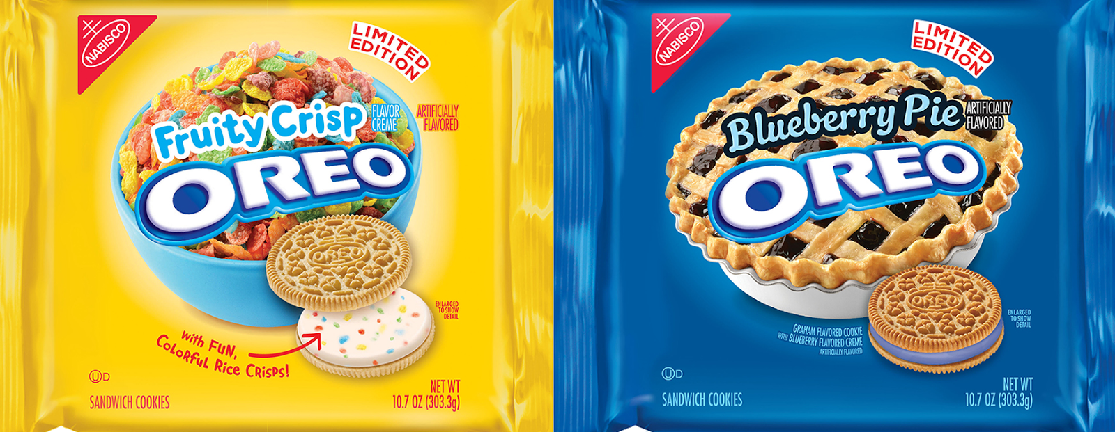 Peanut Butter and Awesome: Review: Fruity Crisp & Blueberry Pie Oreos