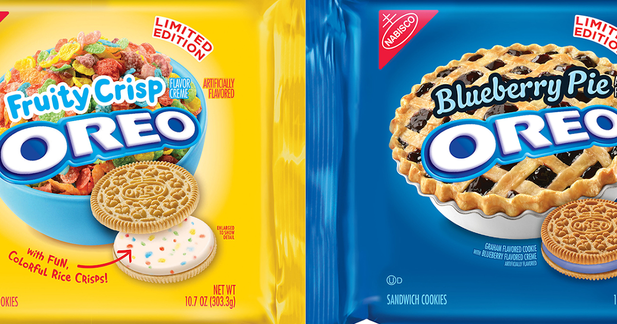Peanut Butter and Awesome: Review: Fruity Crisp & Blueberry Pie Oreos