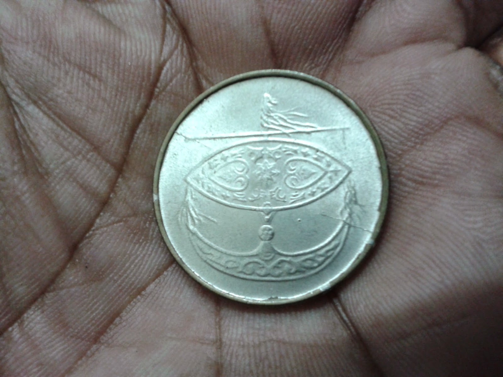 Badai Mencak Kelambit Biru: Syiling 50 Sen tahun 2005 ( Forgery atau ...