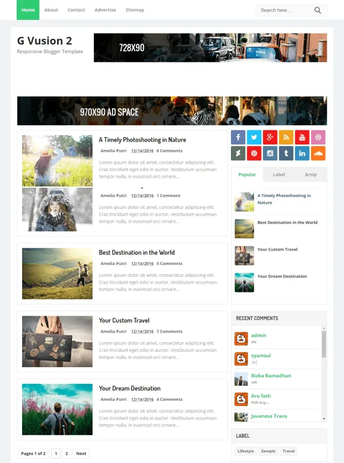 17 Amazing Responsive Blogger Templates 2024 [Professional Mobile ...